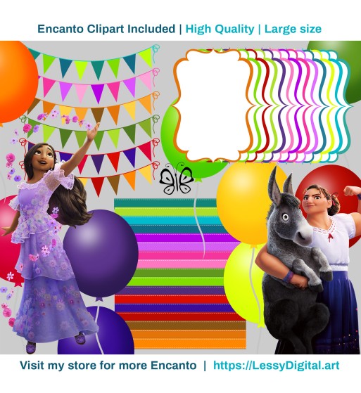 Encanto | Digital papers and clipart pngs