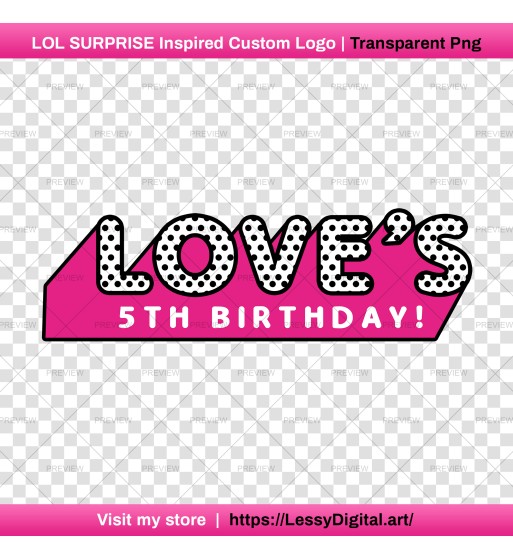 LOL Surprise inspired custom logo | Logo personalizado